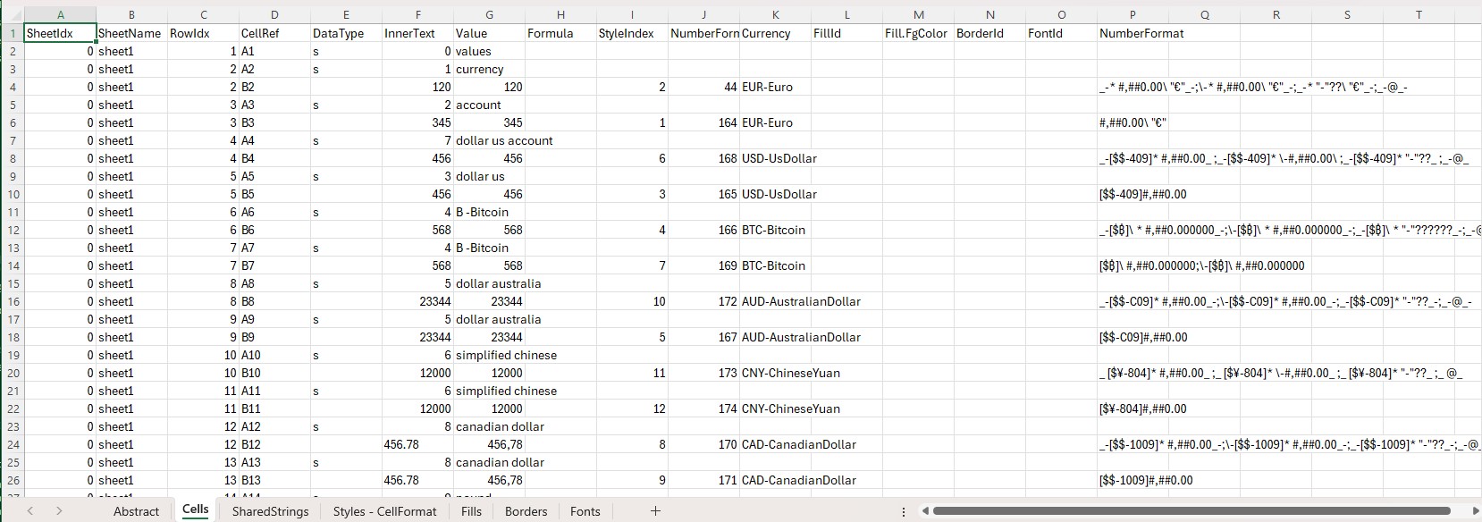 OpenExcelExport application